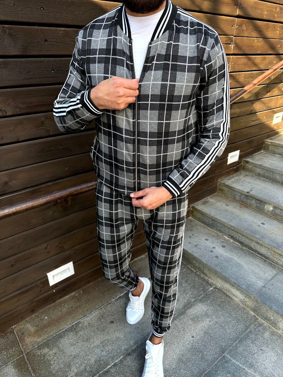 Mens Gentlemen Tracksuit Big Size,men's Sport and Casual Tracksuit Set ...