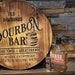 Bourbon Bar Wall Sign - Etsy