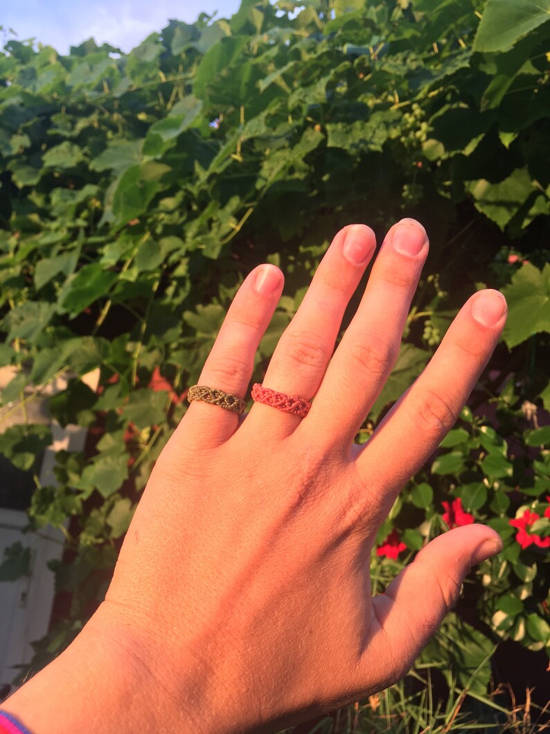 Simple Macrame Ring - Etsy