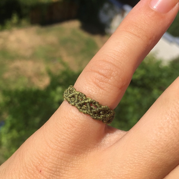 Macrame Ring - Etsy