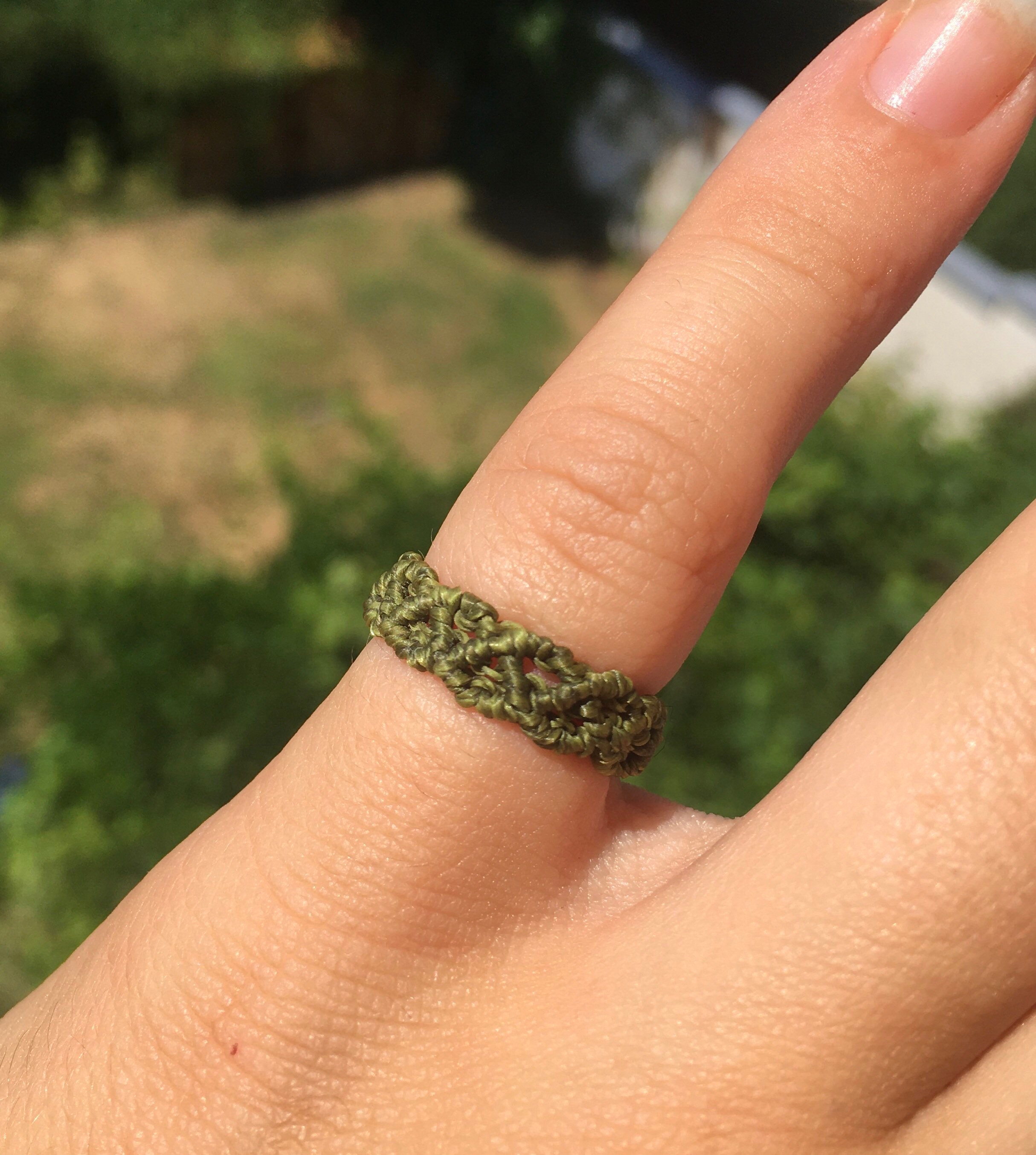 Simple Macrame Ring - Etsy