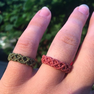 Simple Macrame Ring - Etsy