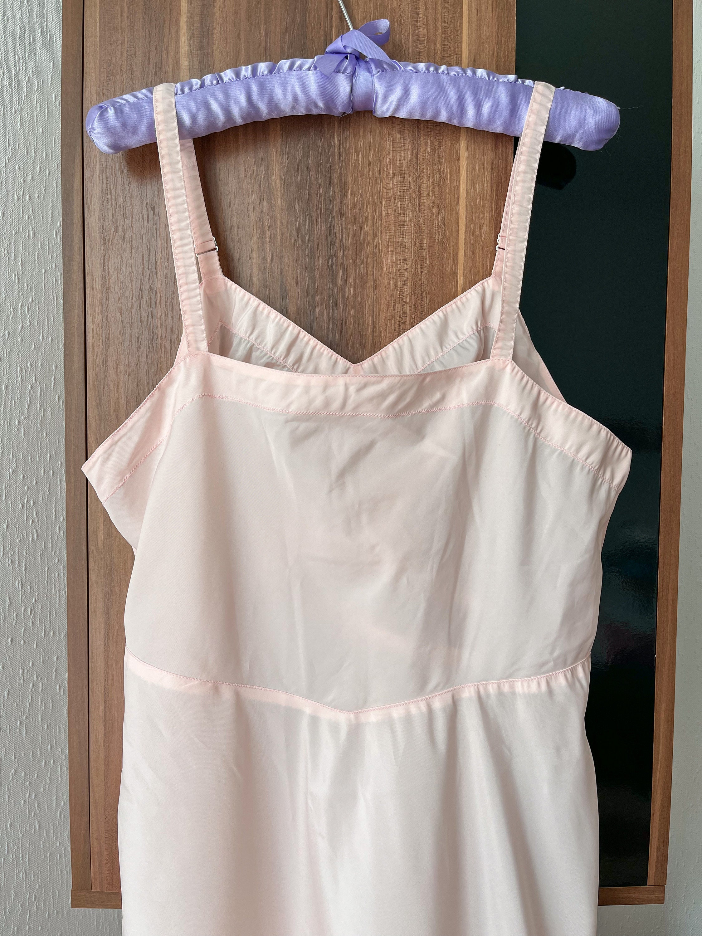 Vintage 30s Pastel Pink Wearproof Slip (XL-XXL) - Etsy