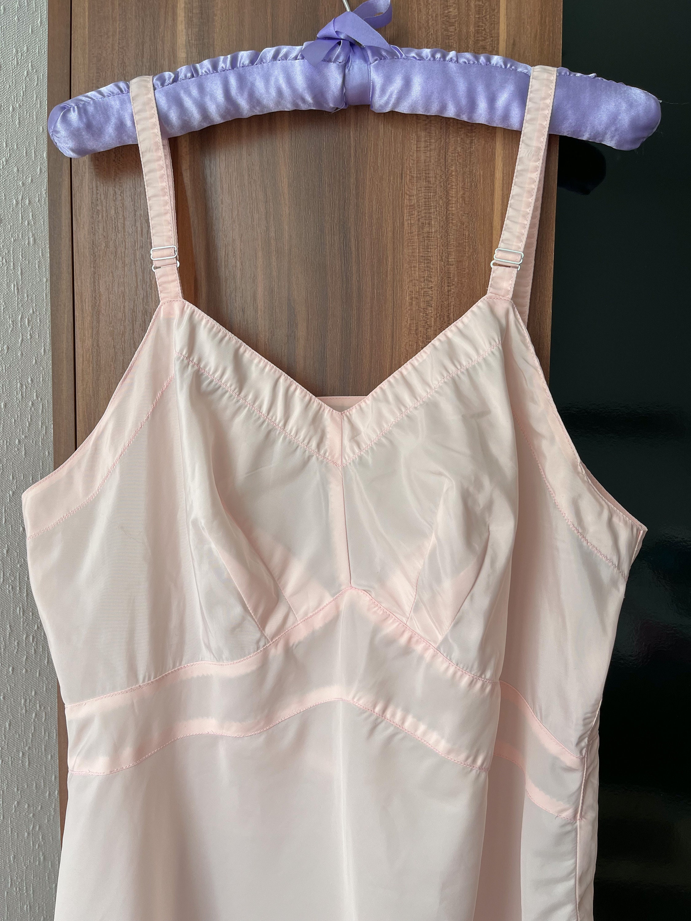 Vintage 30s Pastel Pink Wearproof Slip (XL-XXL) - Etsy