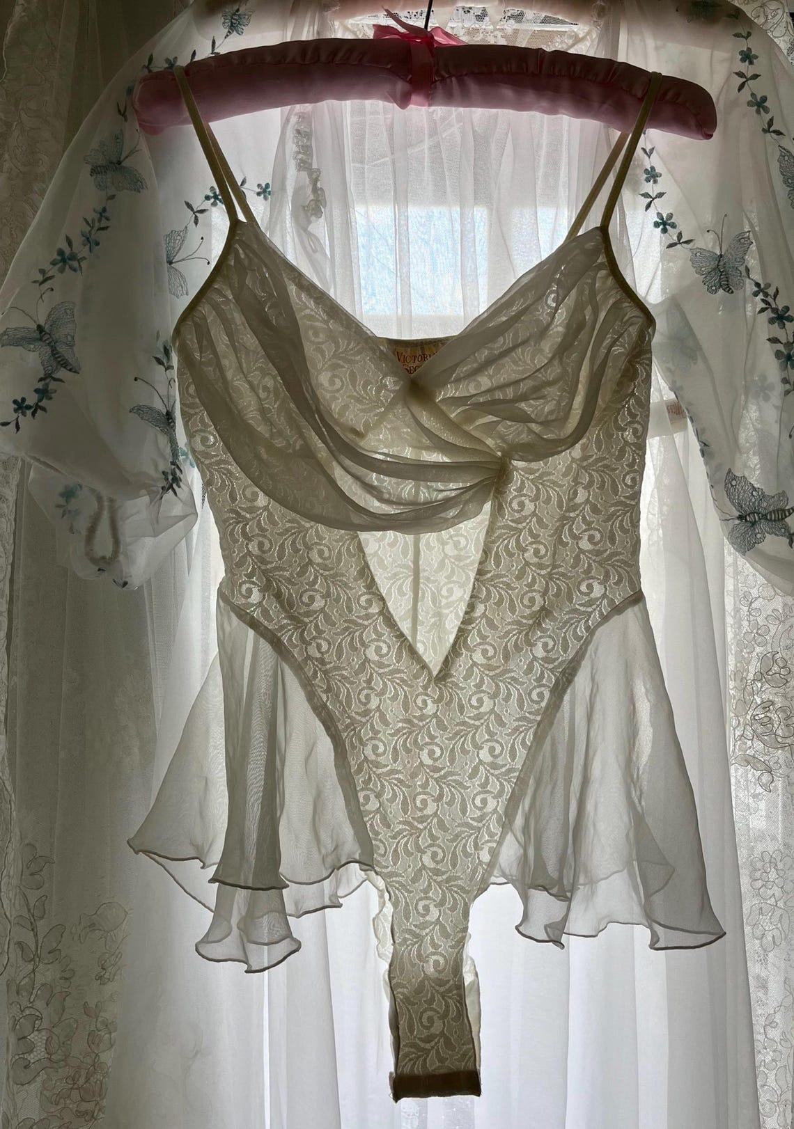 Vintage 1980s Victoria's Secret Gold Label White Lace French Cut ...