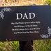 Dad Memorial Grave Ornament Marker Plaque With Ground Stake Father ...