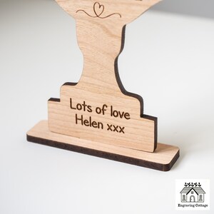 Worlds Best Friend Wooden Trophy Award Gift for Friends Mates Birthday ...
