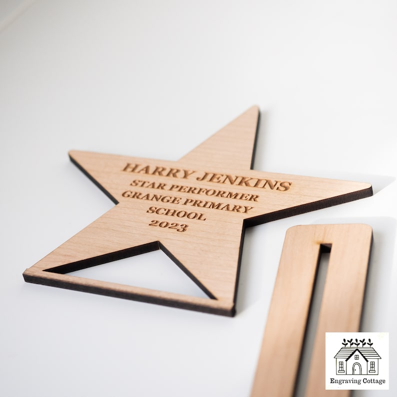 Engraved Star Award Trophy With Wording for Schools Pupils - Etsy UK