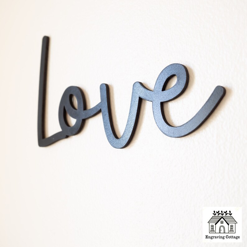 Love You Bye Wooden Script Sign Entryway Hallway Sign Letters - Etsy UK