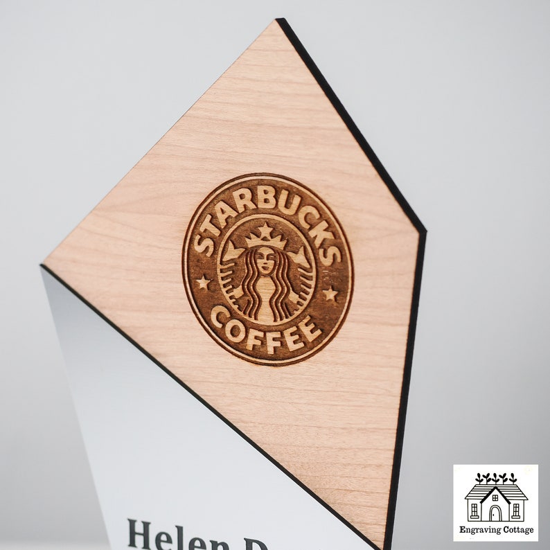 Engraved Trophy Award With Logo & Wording for Schools - Etsy UK