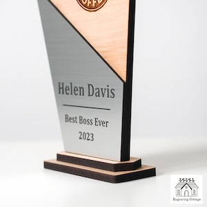 Engraved Trophy Award With Logo & Wording for Schools, Football, Dance ...