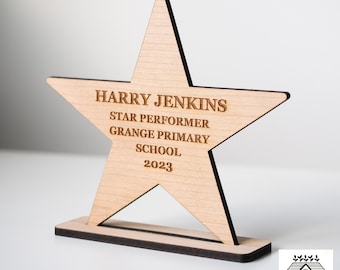 Engraved Trophy Award With Logo & Wording for Schools, Football, Dance ...