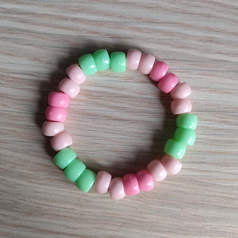 Kandi Bracelet Bundle - Nature Inspired Pastel Bracelets - Etsy