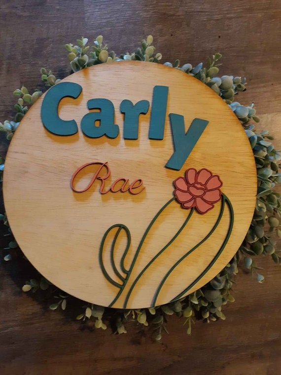 Personalized Cactus Nursery Round Sign Nursery Sign Nursery - Etsy
