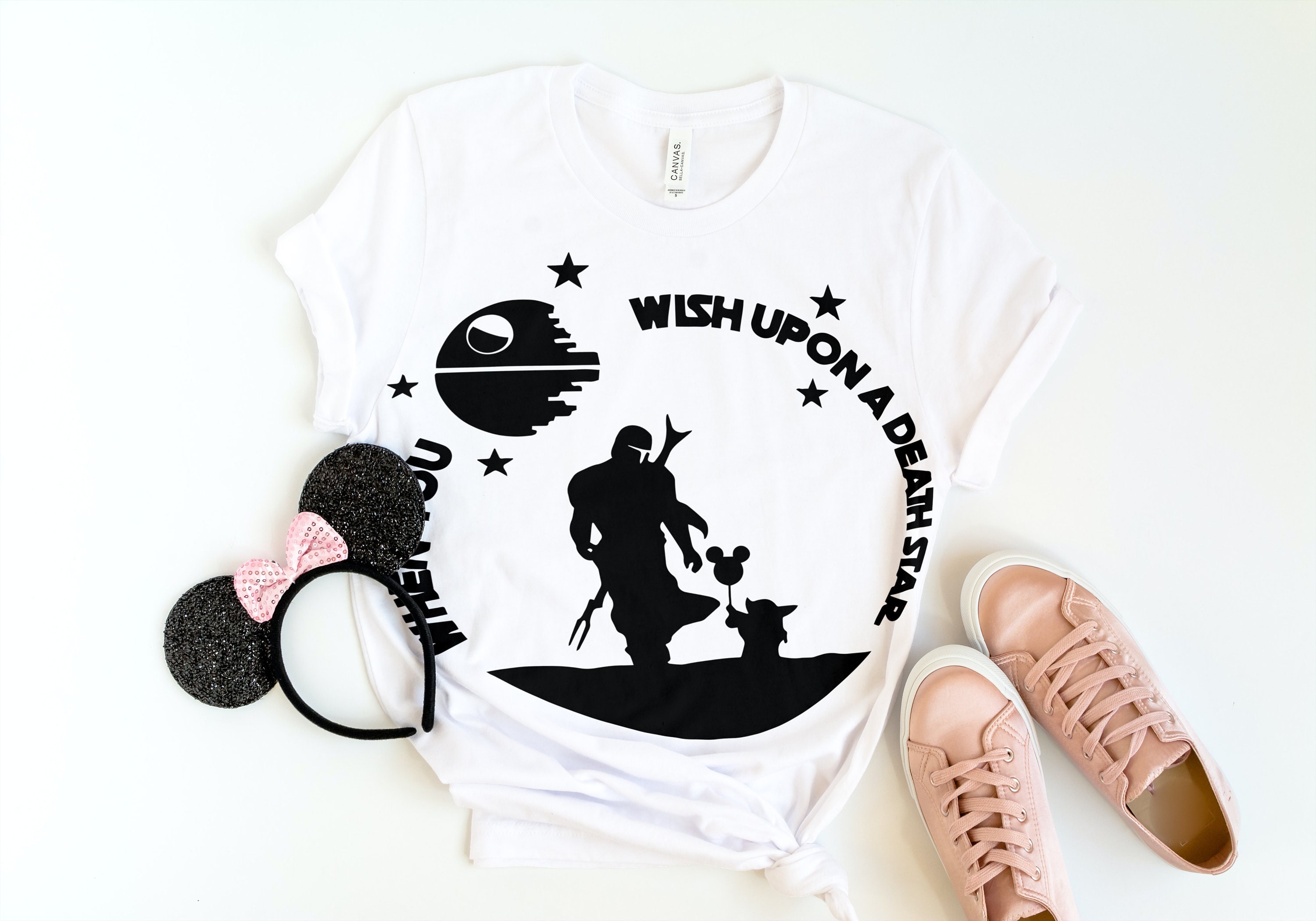 When You Wish Upon Death Star Svg, Mandolorian Svg, Baby Yoda Svg ...