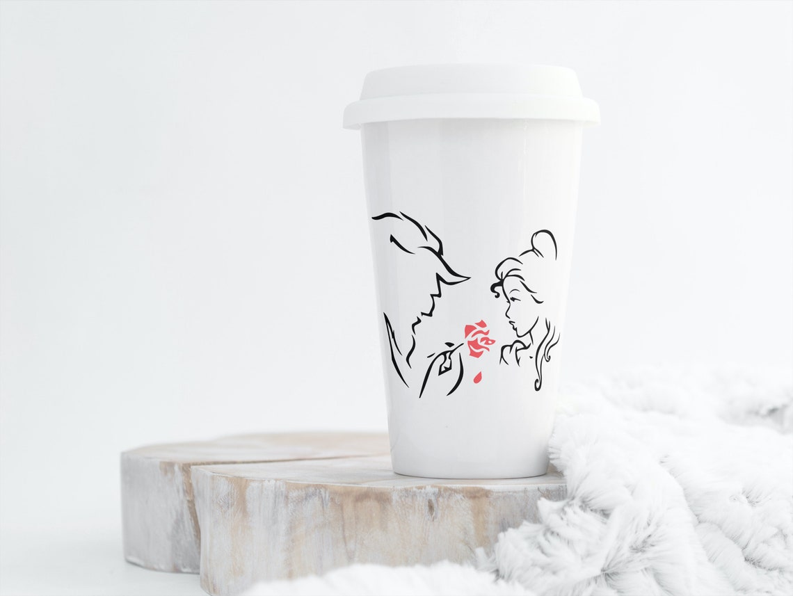 Beauty and the Beast Svg Red Rose Svg Belle Svg Vinyl Cut - Etsy