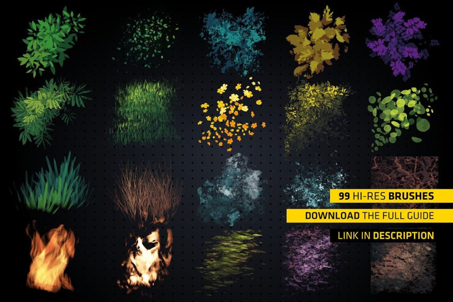 99 Procreate Nature Brushes Procreate Brushes Procreate - Etsy