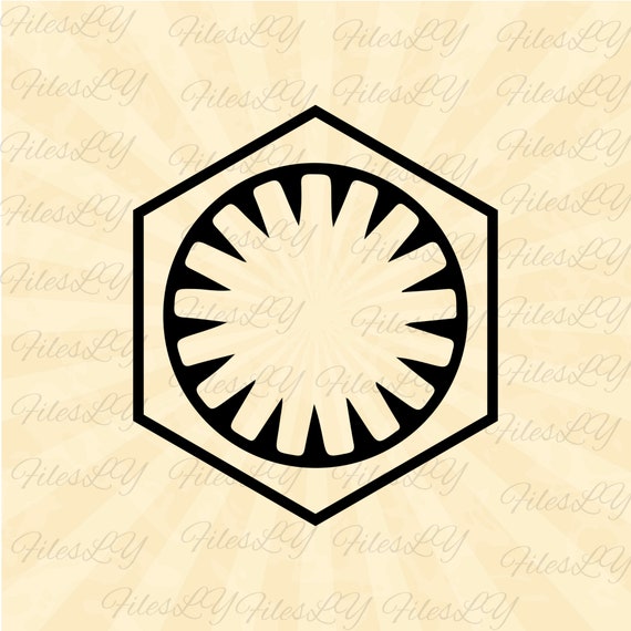 First Order Symbol Svg Star Wars Svg Palpatine Svg Vinyl - Etsy