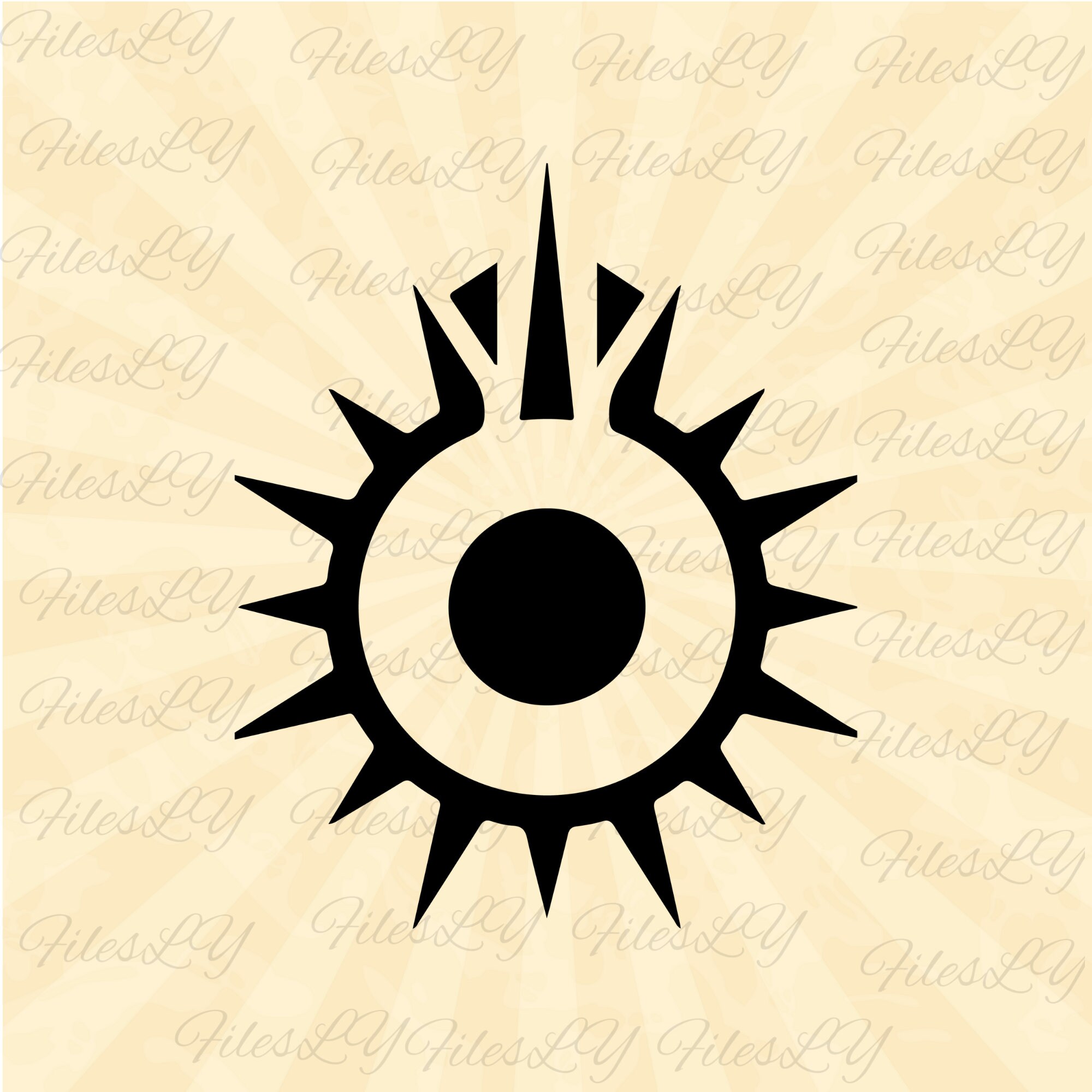 Black Sun Symbol SVG Star Wars Svg Dark Side Svg Vinyl Cut - Etsy