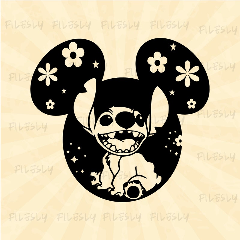 Stitch Silhouette - Etsy