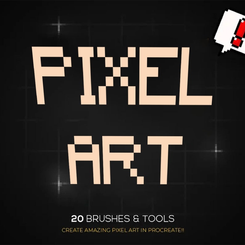 20 Procreate Pixel Art Brushes Procreate Pixel Art - Etsy