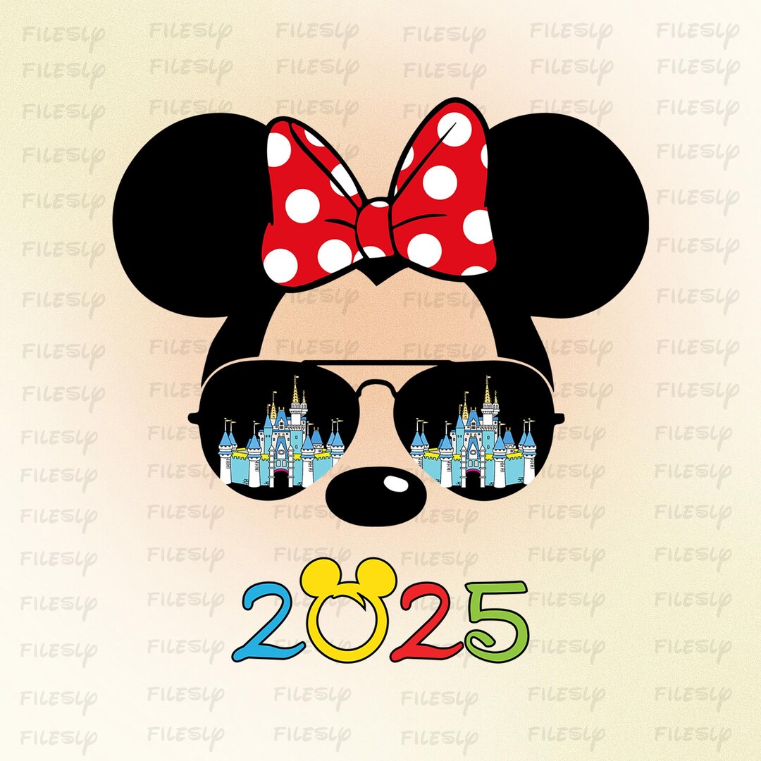 Minnie Head 2025 Svg, Disney Castle 2025 Svg, Disney Family 2025 Svg ...