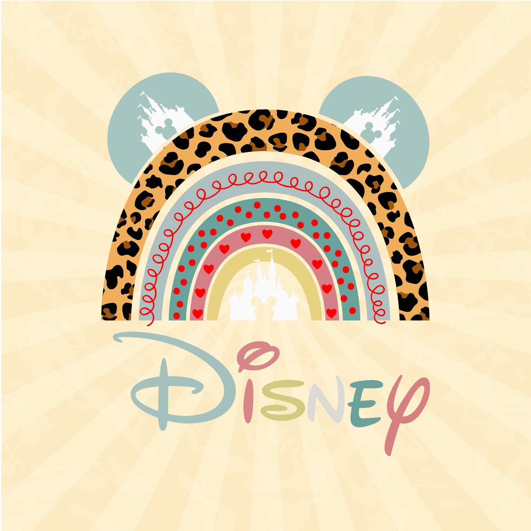 Mickey Rainbow Svg, Castle Rainbow Svg, Boho Rainbow Svg, Mouse Ears ...