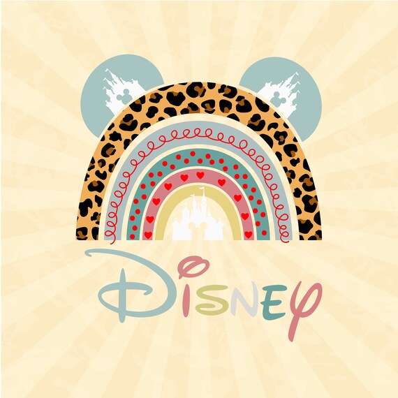 Mickey Rainbow Svg Castle Rainbow Svg Boho Rainbow Svg - Etsy