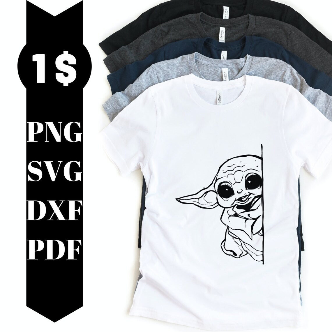 Cute Baby Yoda Peeking Svg Grogu Svg Mandalorian Svg Star - Etsy New ...