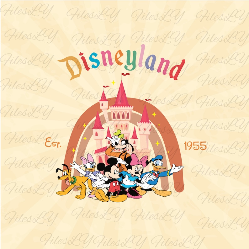 Disneyland Est 1955 Svg, Disneyland Text SVG, Customize Family Trip SVG ...