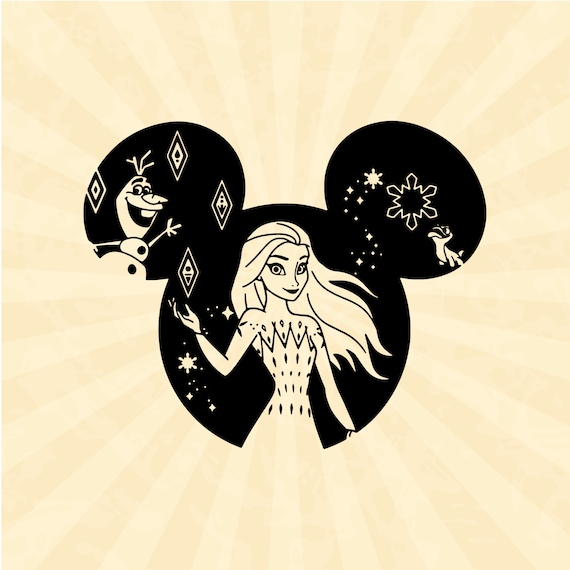 Frozen Elsa Svg Elsa Svg Frozen Svg Mouse Head Svg - Etsy