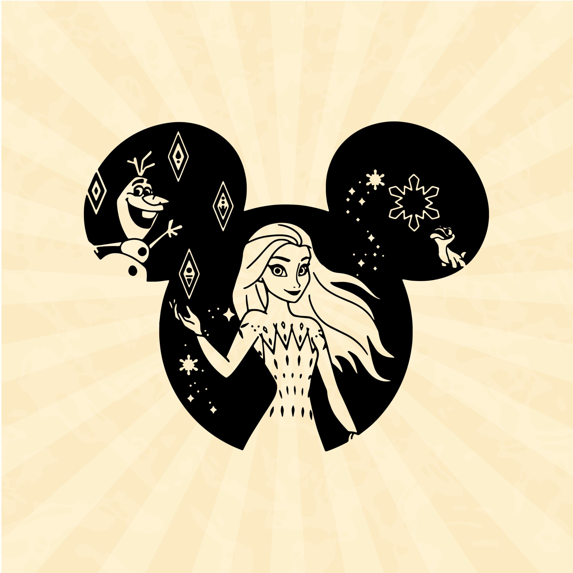 Frozen Elsa Svg Elsa Svg Frozen Svg Mouse Head Svg - Etsy