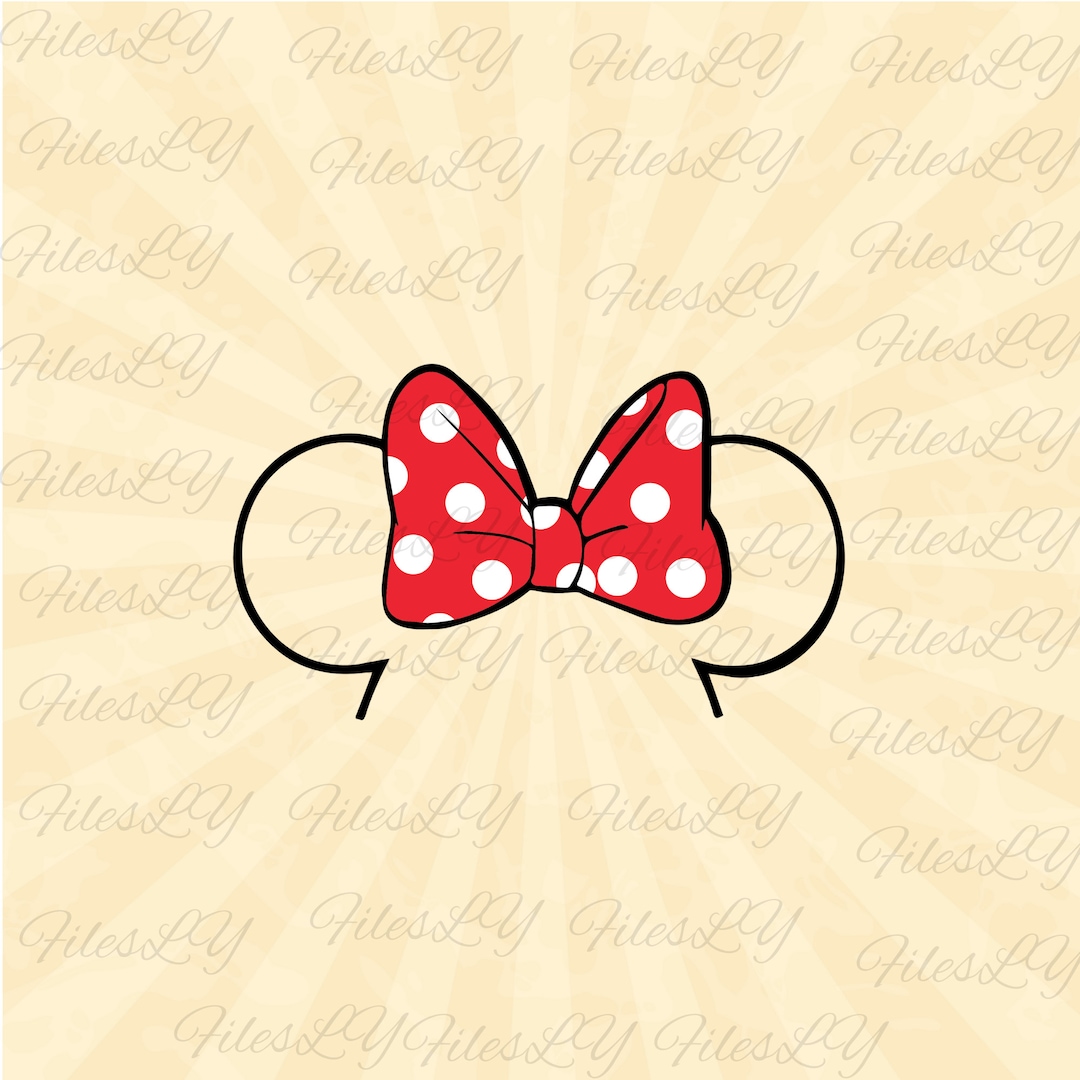 Minnie Ears Svg, Mouse Bow Svg, Mouse Head Svg, Mouse Ears Svg, Vinyl ...