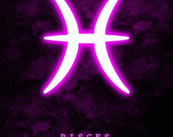 Pisces Neon Sign - Etsy