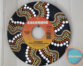 Orange Record Art - Etsy
