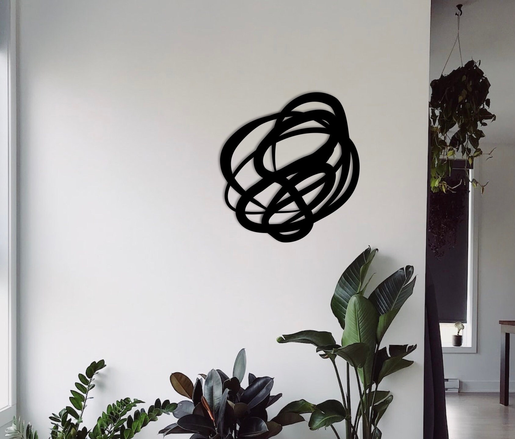 Abstract Metal Wall Decor Metal Wall Art Large Modern Wall - Etsy