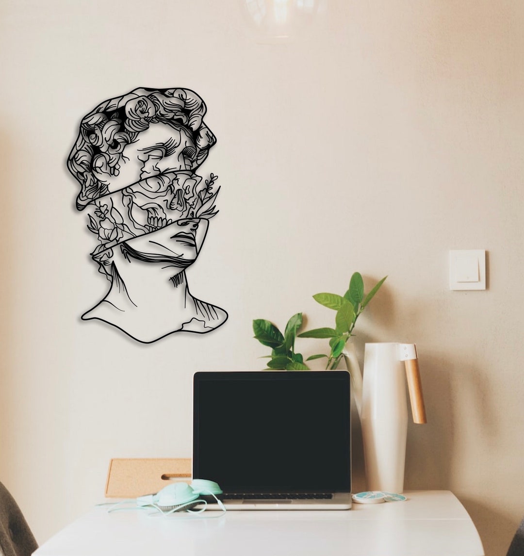 Zeus Metal Wall Decor Greek Mythology Wall Art Michelangelo's David ...