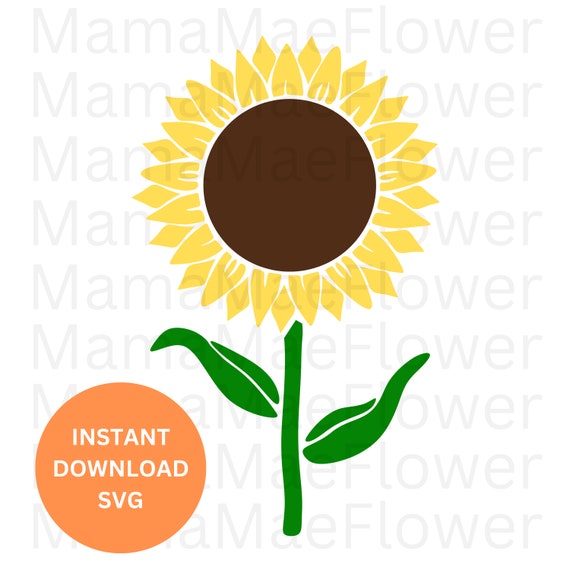 Sunflower SVG Instant Download - Etsy
