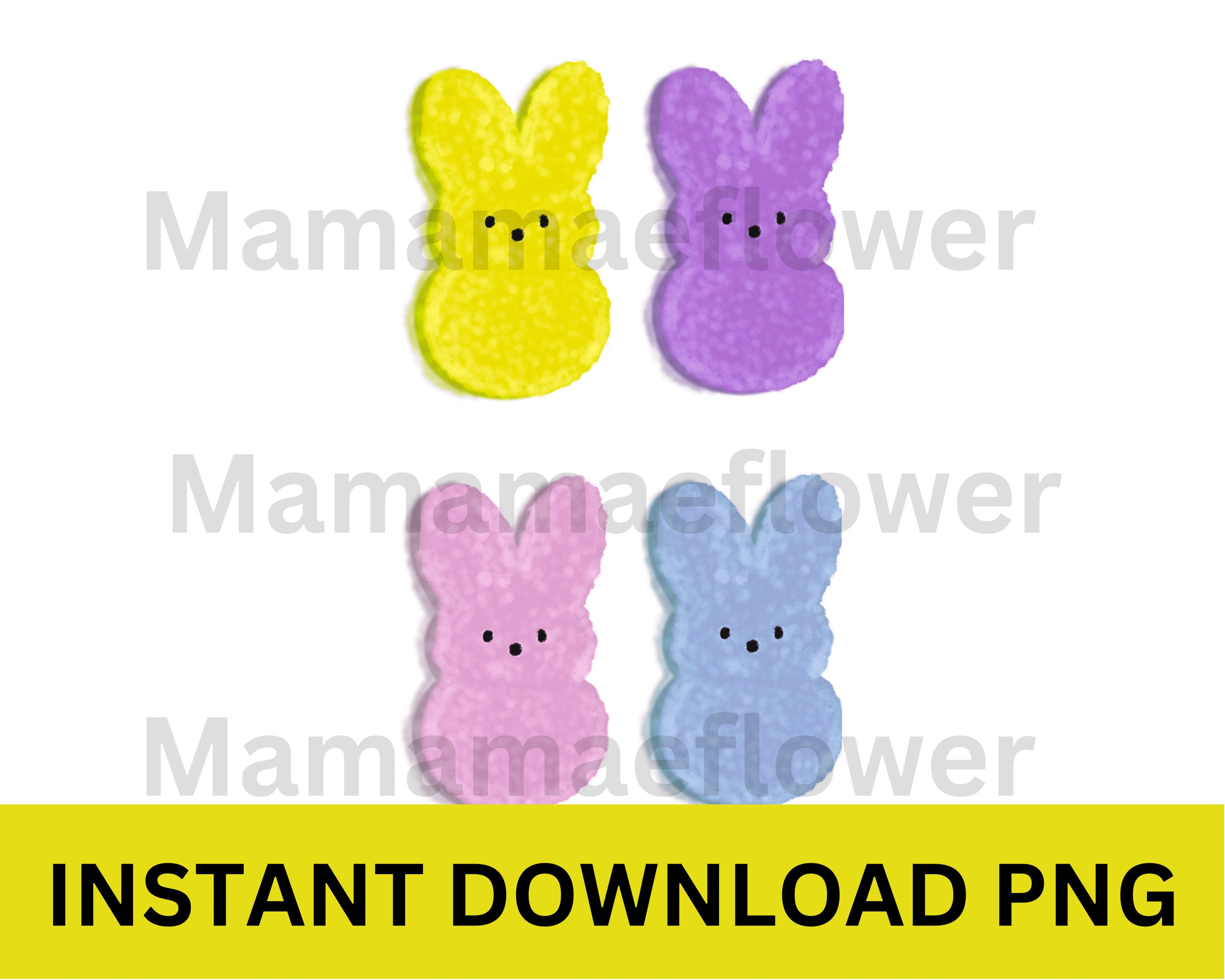 Fuzzy Peeps Instant Download PNG - Etsy
