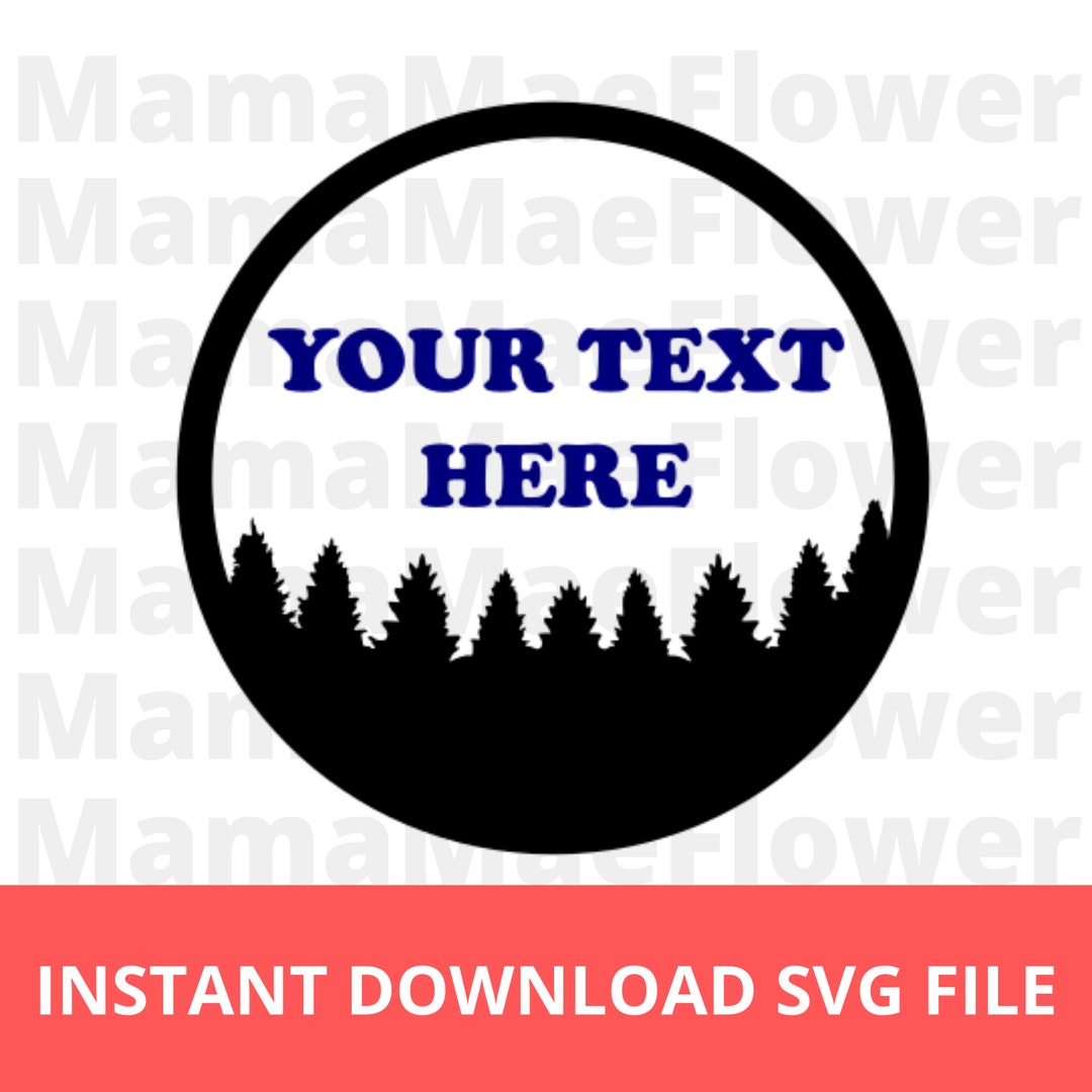 Forest Outline Instant Download SVG - Etsy