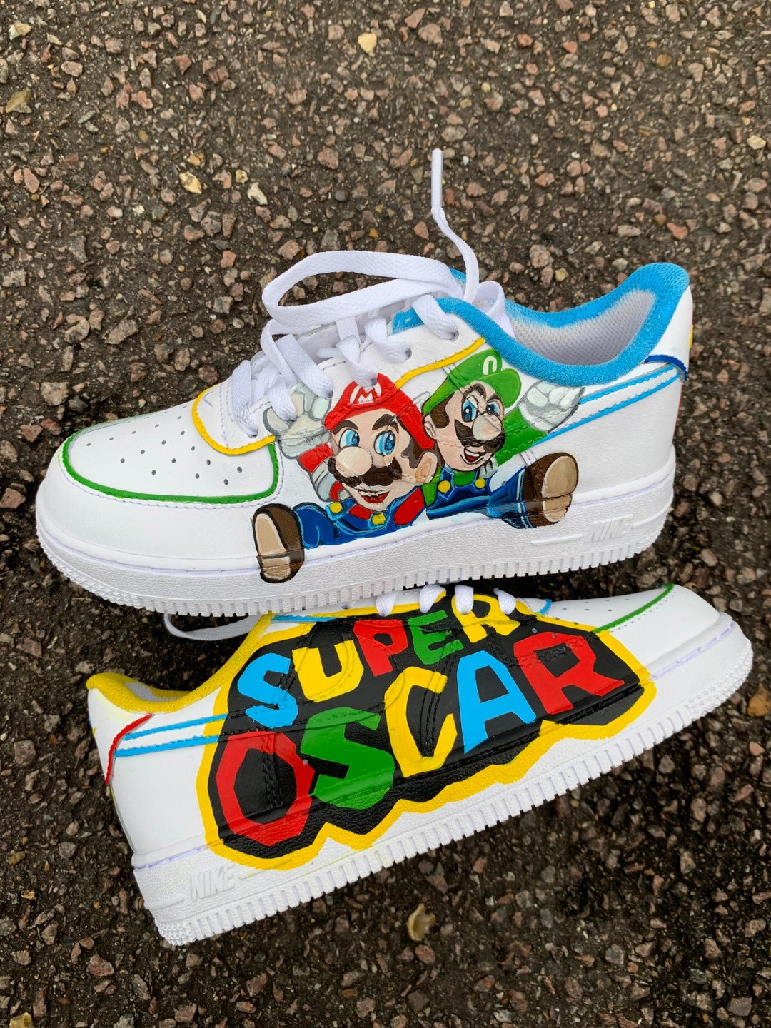 Super Mario Design / Sneakers/ Af1 / Kicks/ Airforce/ Yoshi - Etsy Ireland