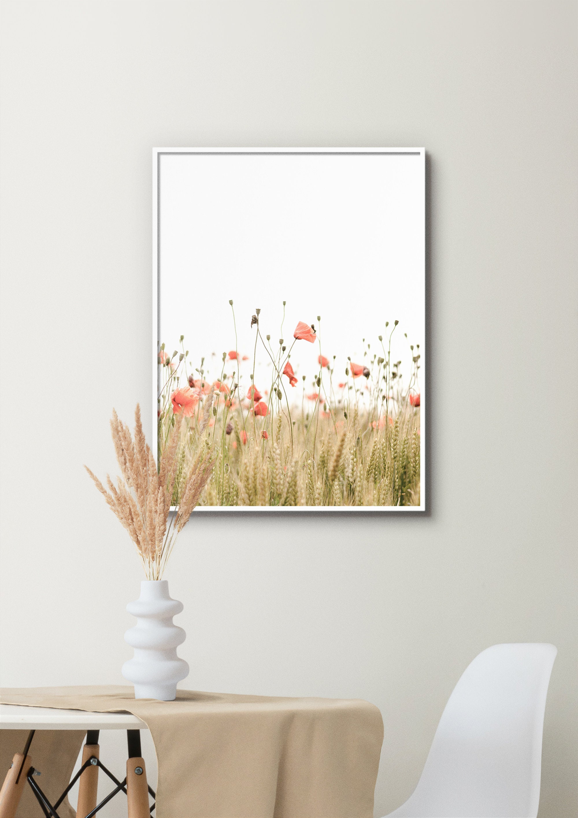 Poppy Field Printable Wall Art, Instant Digital Download Print ...