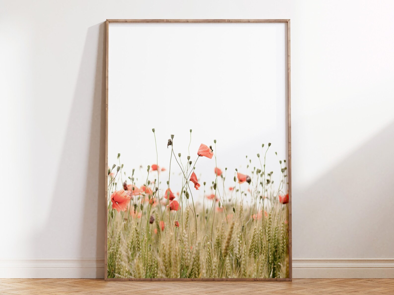 Poppy Field Printable Wall Art, Instant Digital Download Print ...
