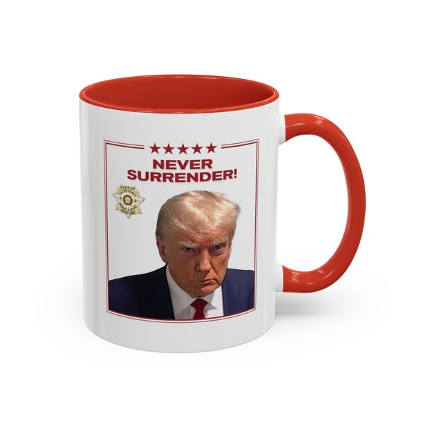 Trump Never Surrender Coffee - Etsy