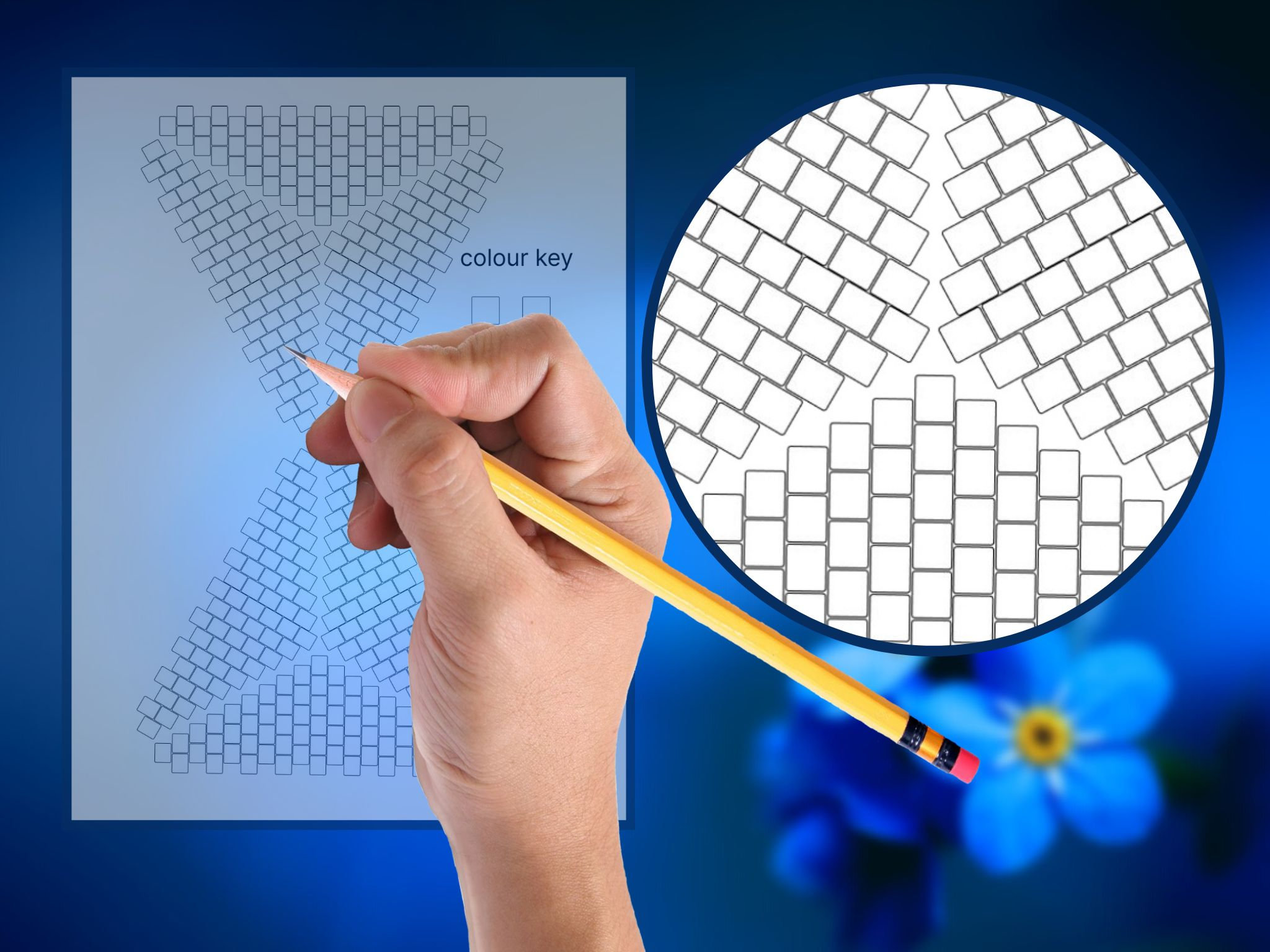 Peyote Triangle Beading Graph Paper, Graphing Paper, Design Sheet ...