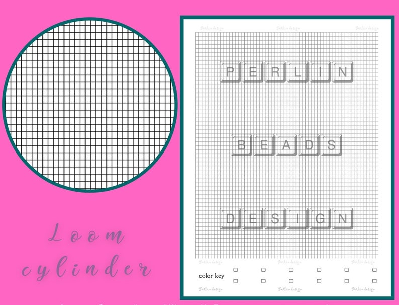 Loom Stitch. 2 Sheet of Pattern for Round and Cylindrical - Etsy