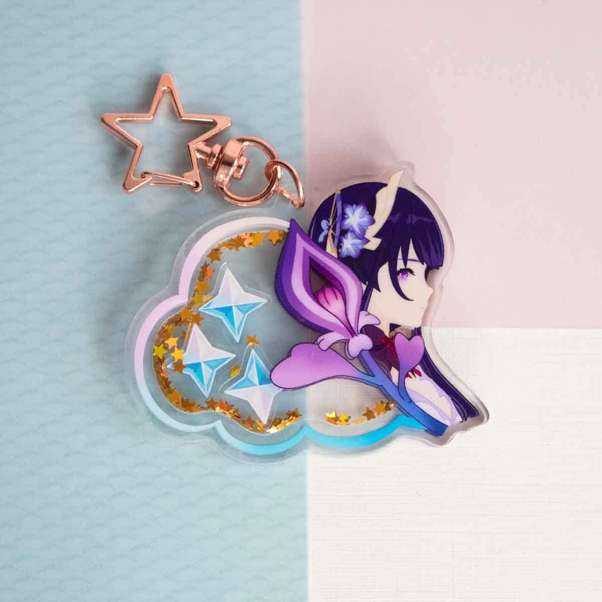 Genshin Impact Raiden Shogun Shaker Keychain Shakable - Etsy