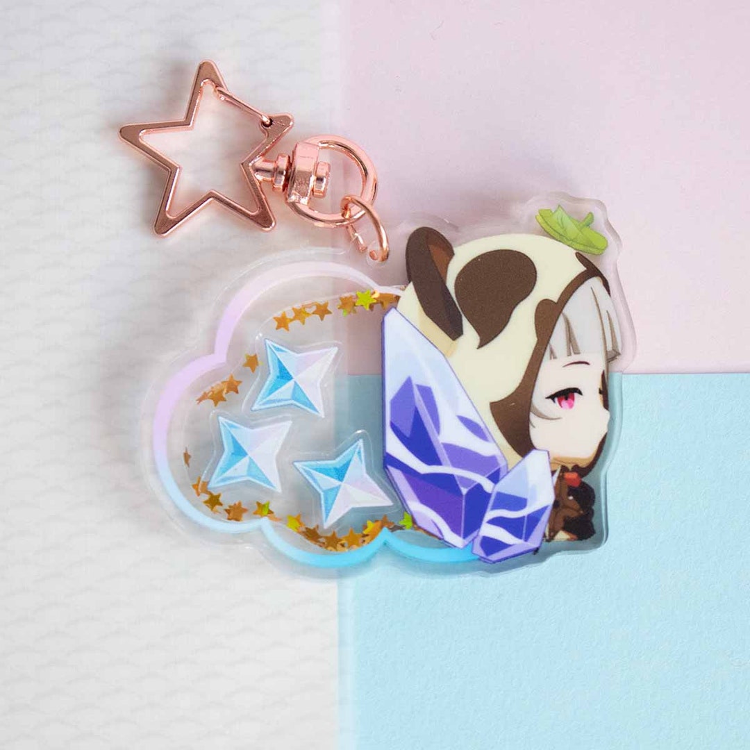 Genshin Impact Sayu Shaker Keychain Shakable Primogems Inside - Etsy