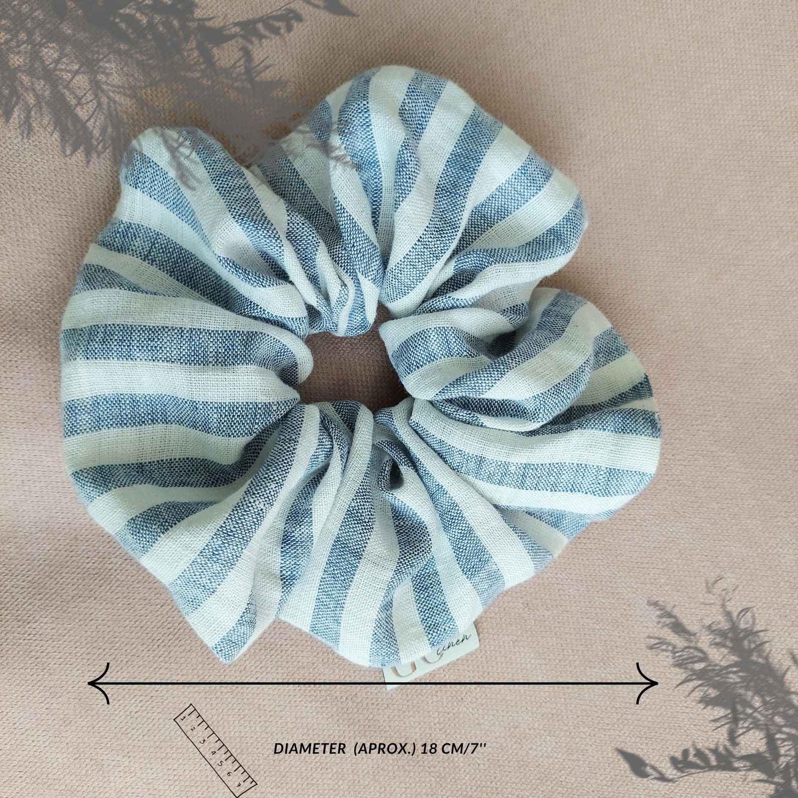 Linen Fabric Scrunchie Oversized Scrunchies Minimalist XXL Scrunchie ...