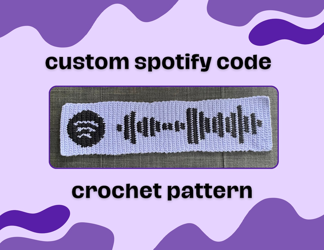 Personalized Scannable Spotify Song Code Crochet Tapestry PATTERN ONLY ...